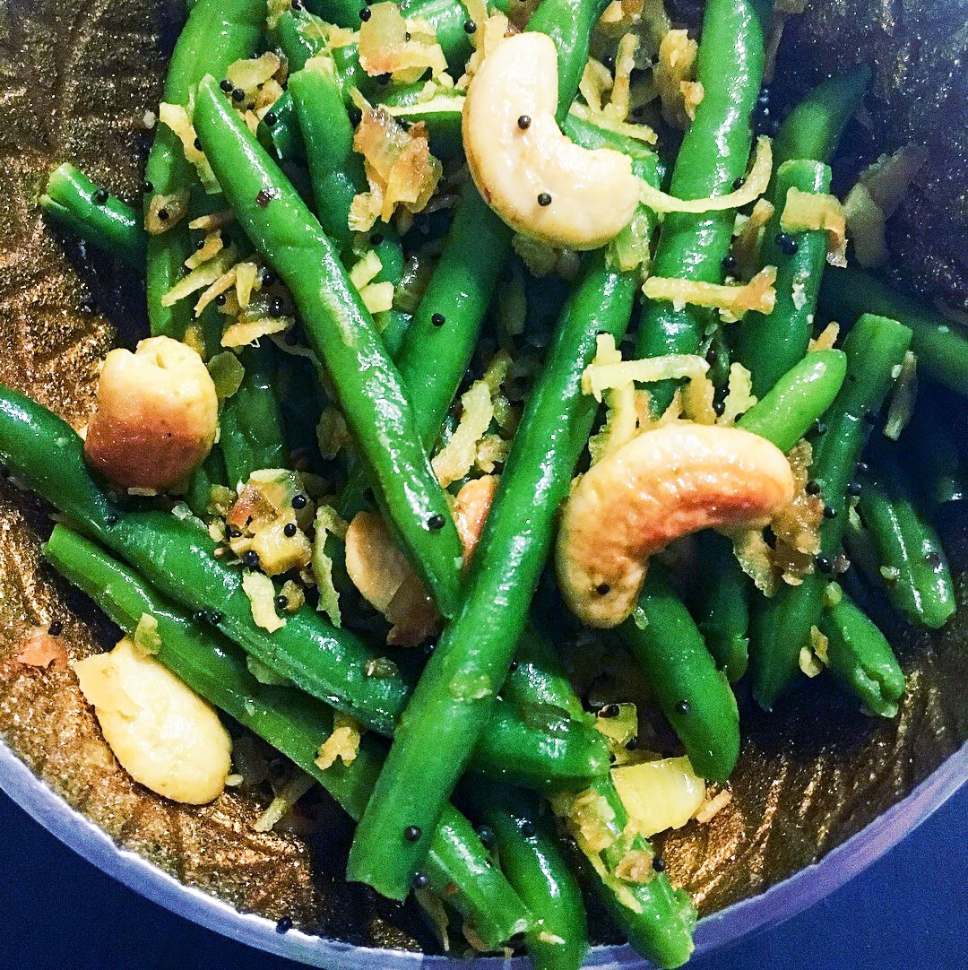 Indian Fusion Green Beans - Mom Under Pressure