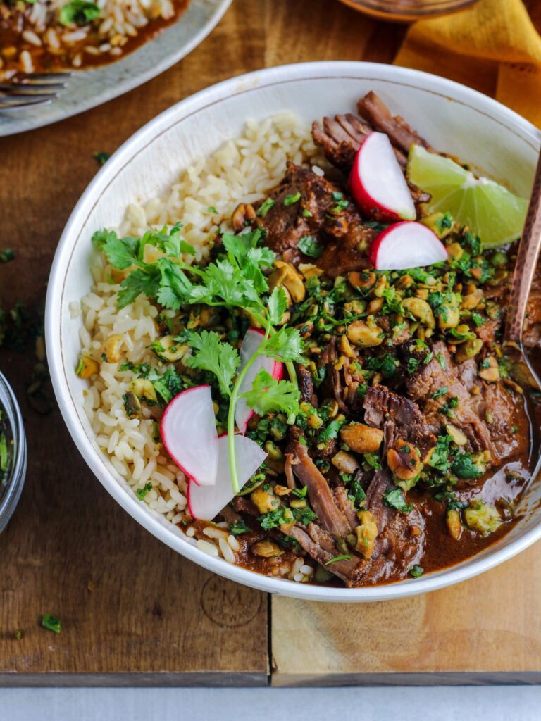 Easy Instant Pot Beef Mole - Mom Under Pressure